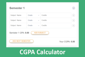 CGPA Calculator - Calculate Your CGPA Online